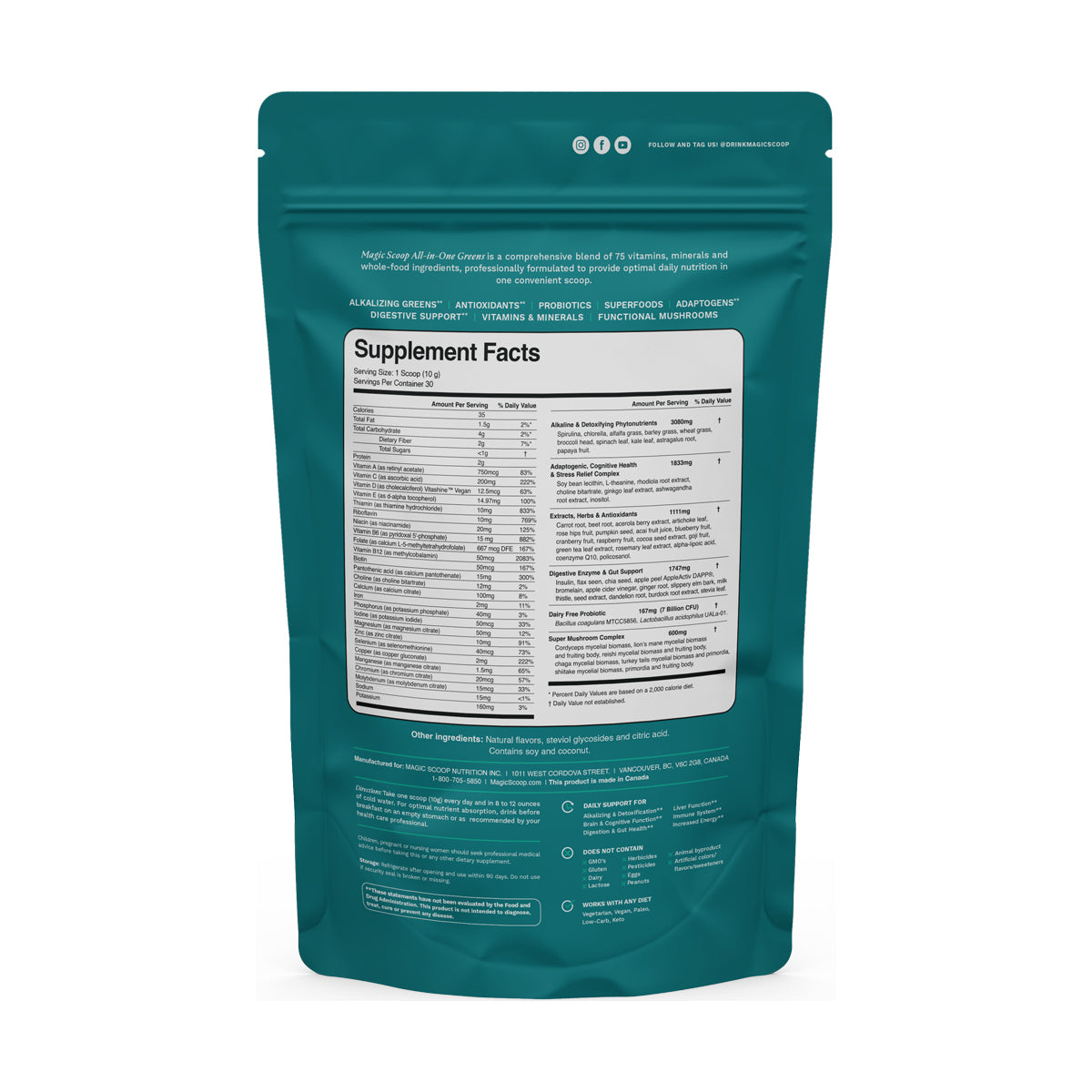 Buy Vitasave's Magic Scoop | Nutritional Greens (312g)