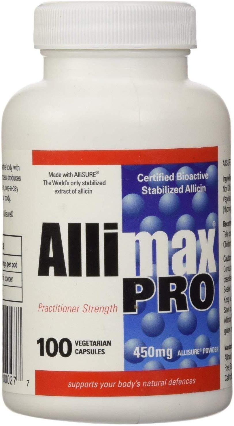 Buy Allimax Pro Stabilized Allicin Extra Strength 450 mg (100 VCaps ...