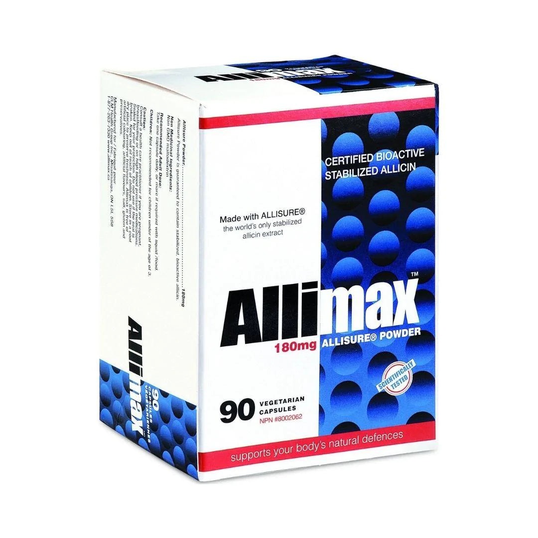 Buy Allimax Stabilized Allicin 180 mg (VCaps) for $32.99 CAD - Vitasave