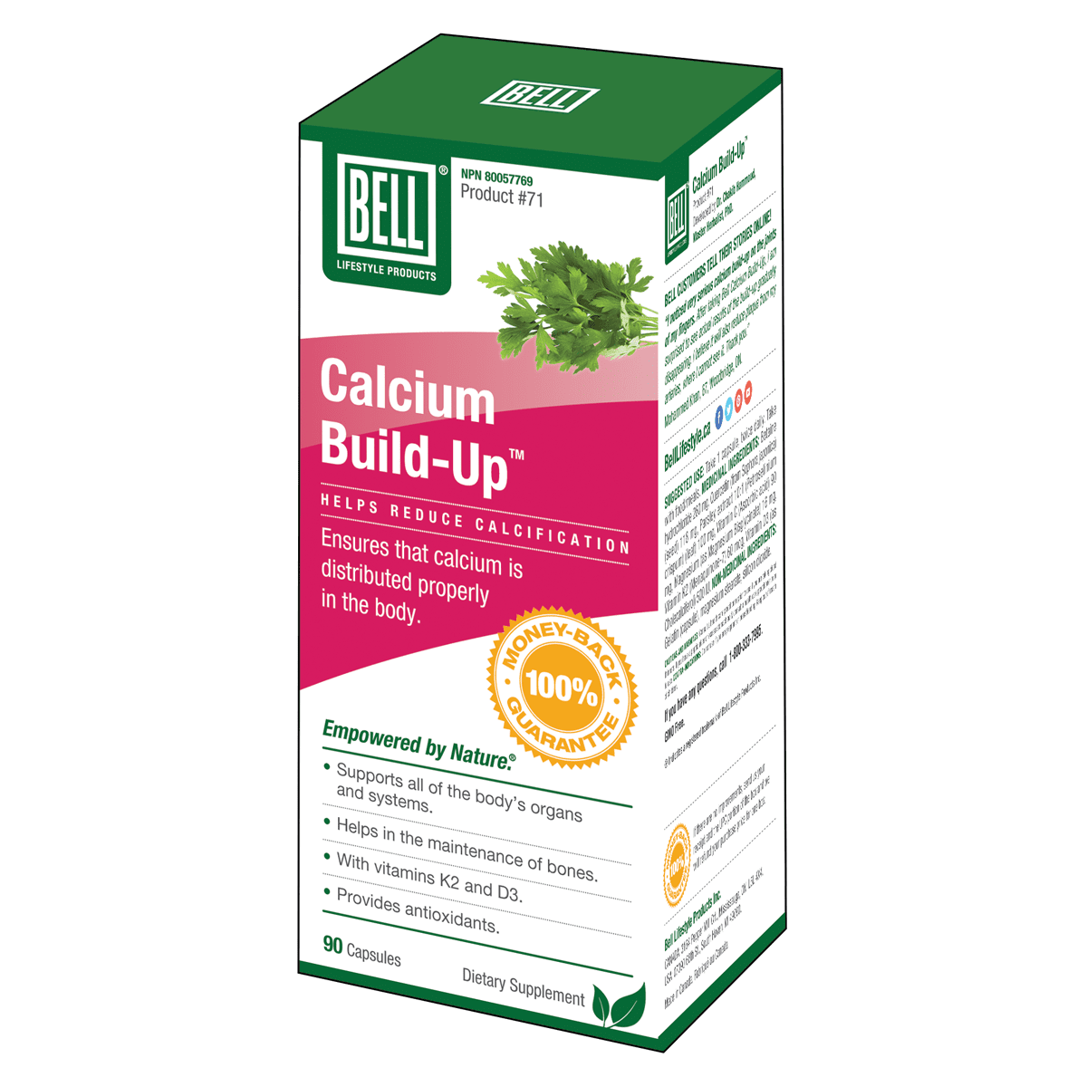 Buy Bell #71 Calcium Build-Up (90 VCaps) for $39.45 CAD - Vitasave