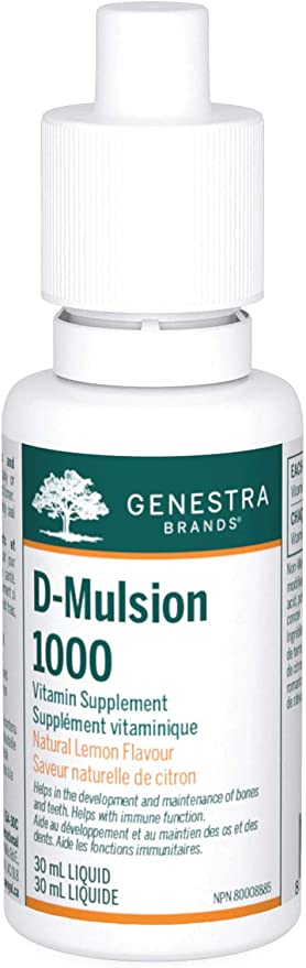 Buy Genestra D-Mulsion 1000 IU - 30 ml Liquid for $25.75 CAD - Vitasave