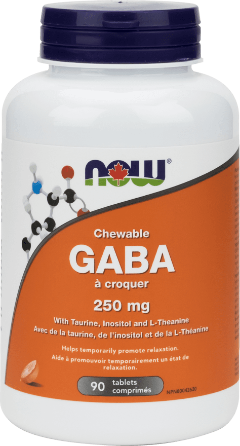 Buy NOW Chewable GABA 250 mg (90 Tablets) for $28.09 CAD - Vitasave