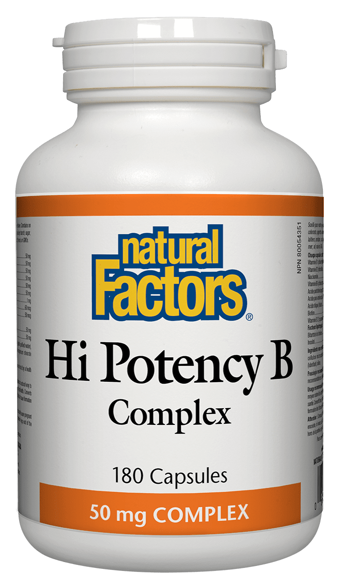 Buy Natural Factors Hi Potency B Complex 50 mg (Capsules) for $32.23 ...