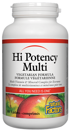 Buy Natural Factors Hi Potency Multi Vegetarian Formula (Tablets) for ...
