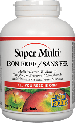 Buy Natural Factors Super Multi Iron Free Multi Vitamin & Mineral ...