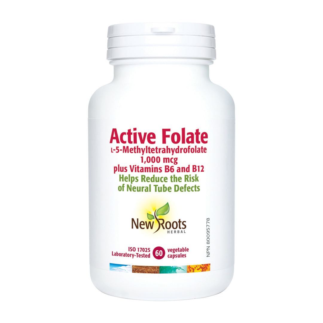 Buy New Roots Active Folic Acid 1000 mcg (60 VCaps) for $10.79 CAD ...