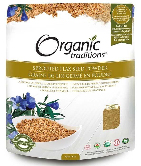 Buy Organic Traditions Sprouted Flax Seed Powder (454 g) for $13.47 CAD ...