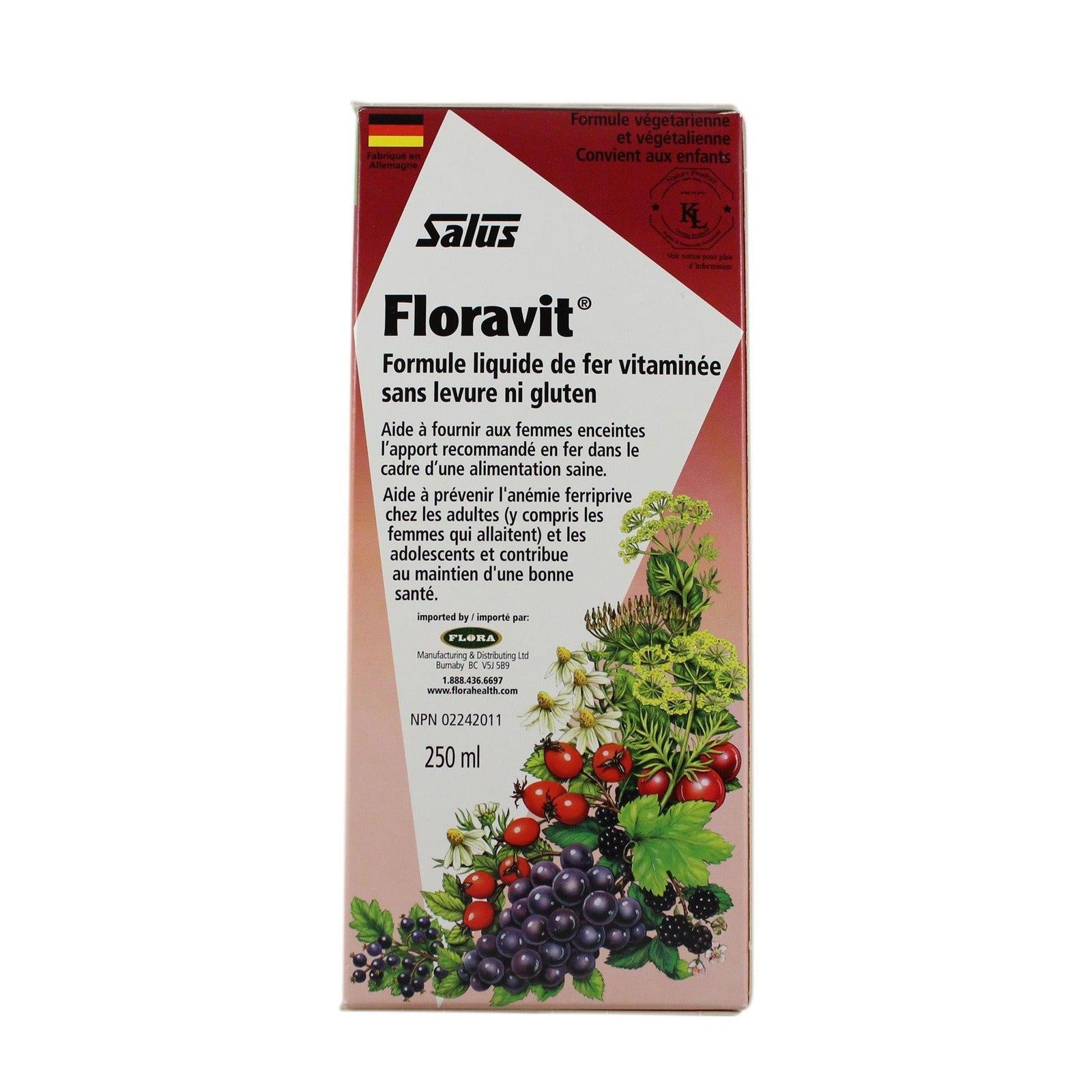 Buy Salus Floravit Yeast and Gluten-Free Iron Liquid Formula for $25.39 ...