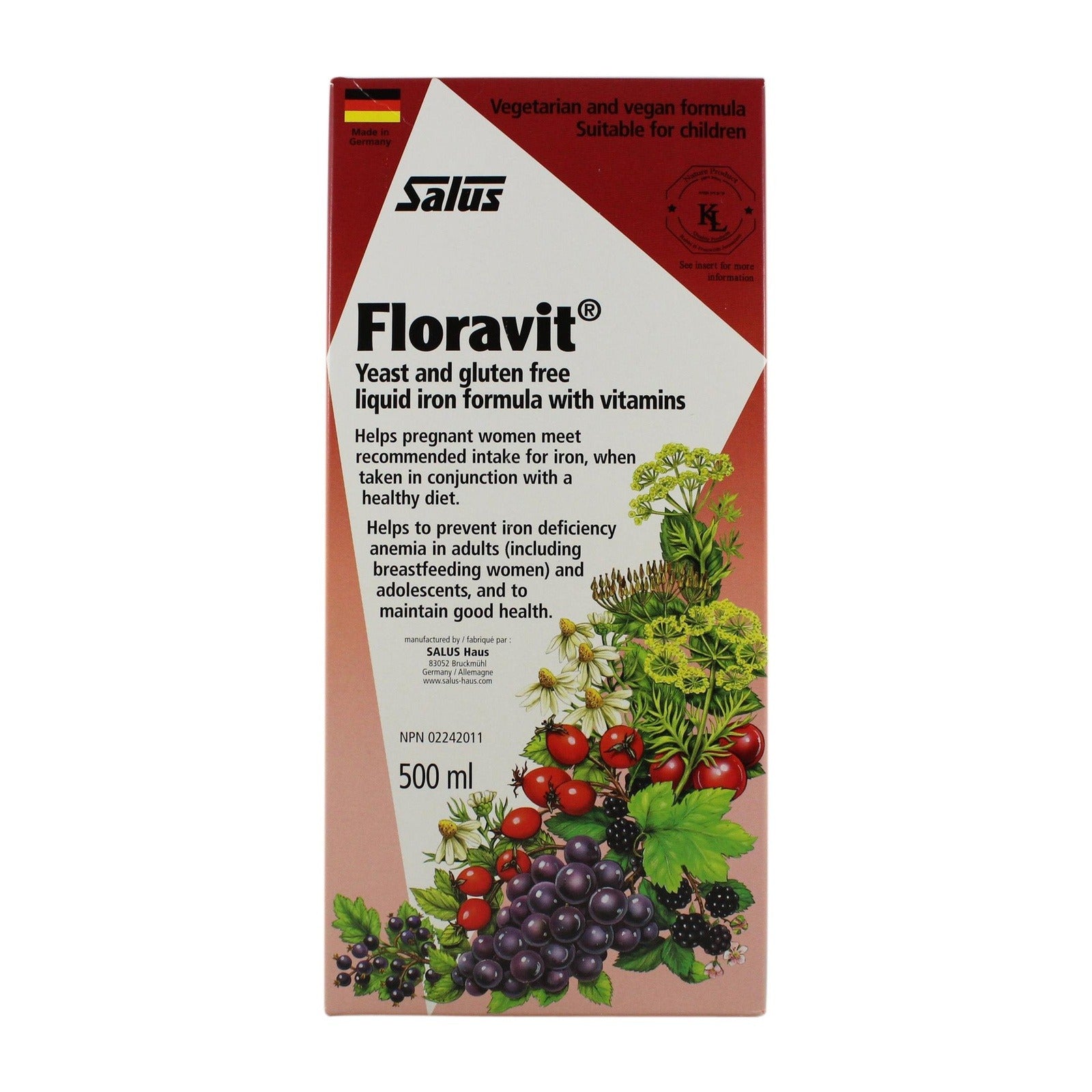 Buy Salus Floravit Yeast and Gluten-Free Iron Liquid Formula for $41.39 ...